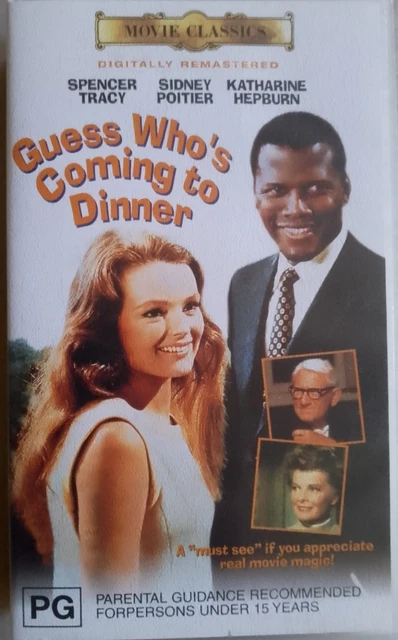 GUESS WHO'S COMING TO DINNER? (1967) VHS Video PAL Poitier Tracy ...
