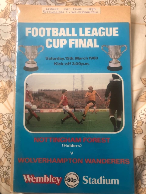 FULL SET OF 1980's League cup final programmes inc Replays £10.73 ...