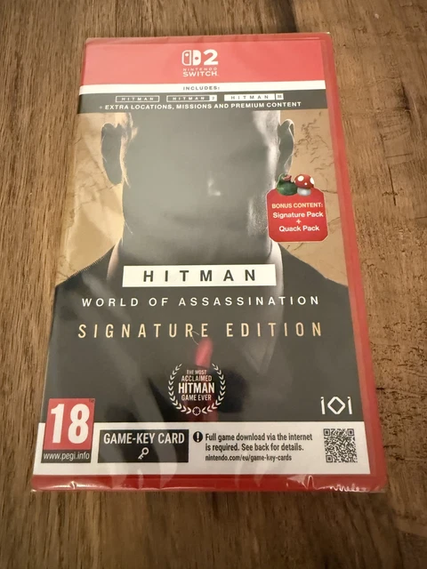 NINTENDO SWITCH 2 Hitman World Of Assassination Signature Edition Game ...