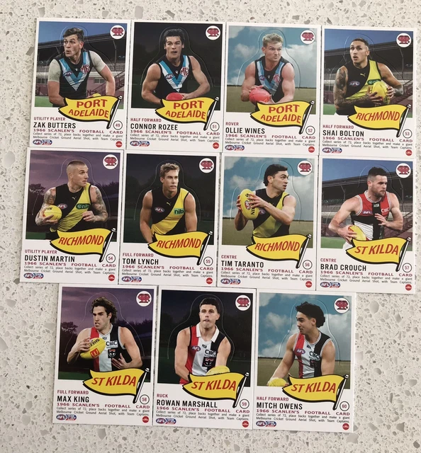 2024 AFL TEAMCOACH Scanlens X 11. No Doubles $0.99 - PicClick AU