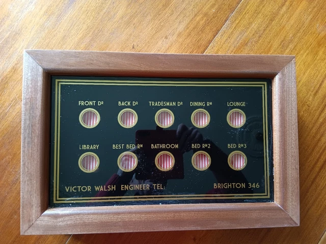 SERVANTS AND BUTLERS call indicator box £135.00 - PicClick UK