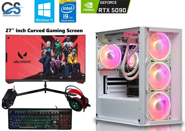 GAMING PC BUNDLE i9-12900KF RTX 5090 64GB DDR5 2TB SSD Win11 + 27 ...