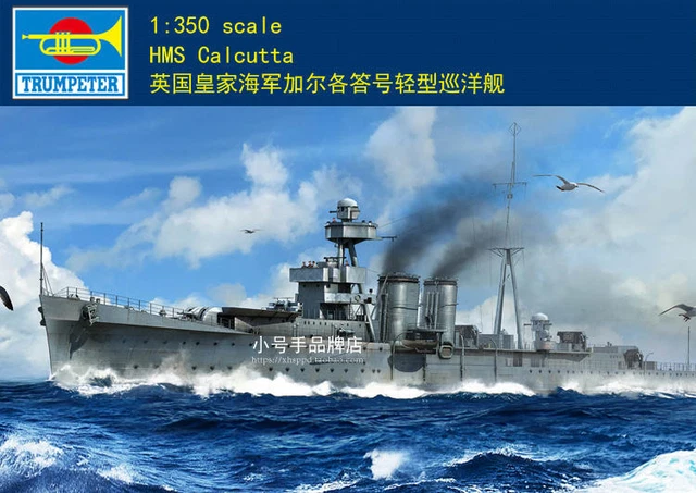 TRUMPETER 05362 1/350 SCALE HMS CALCUTTA BATTLE SHIP 2020 NEW $78.79 ...