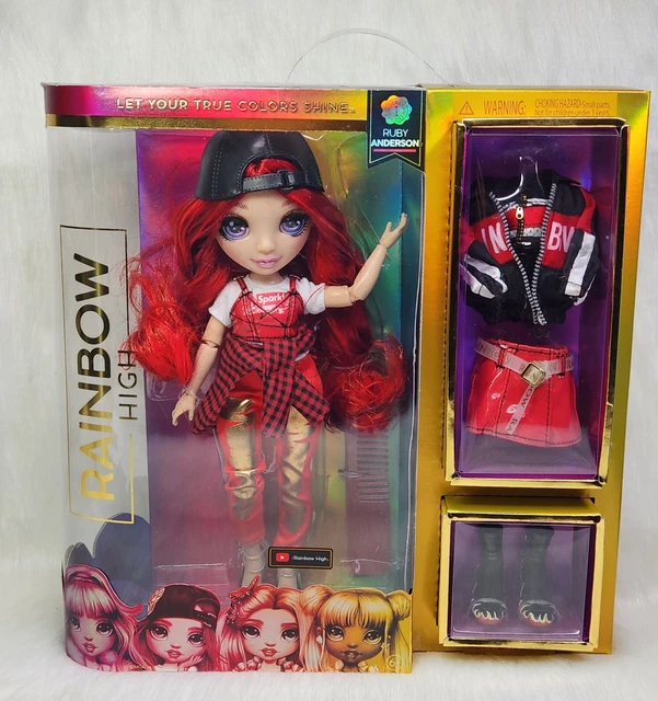 MGAE RAINBOW HIGH Series 1 Fashion Doll - Ruby Anderson Red 2020 Item ...