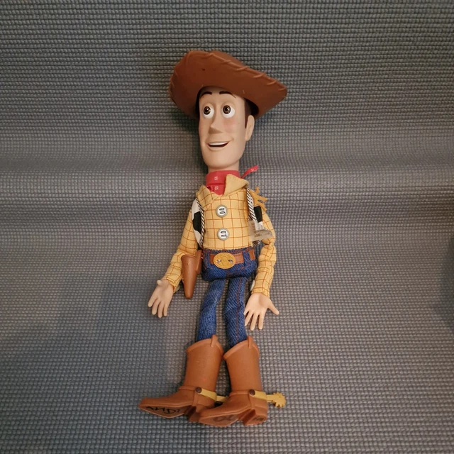 DISNEY PIXAR TOY Story Woody Pull String Talking Doll Working. Hasbro ...