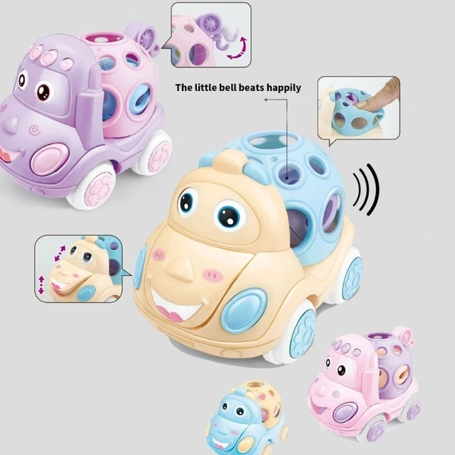 CARTOON ANIMAL INERTIAL Car Toy Push and Go Play Vehicle with Bells for ...