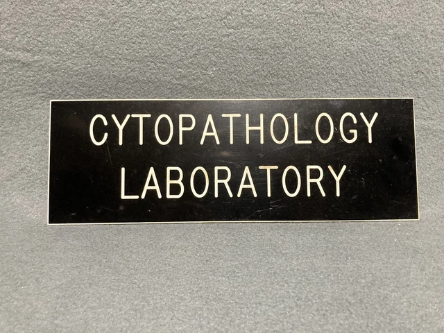 VINTAGE CYTOPATHOLOGY LABORATORY Sign Plastic 12” x 4” Hospital Medical ...