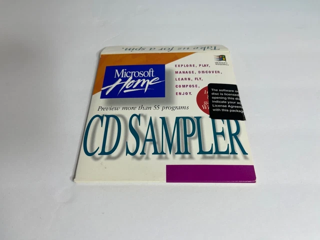 1994 MICROSOFT HOME CD Sampler | Preview more than 55 programs $10.00 ...