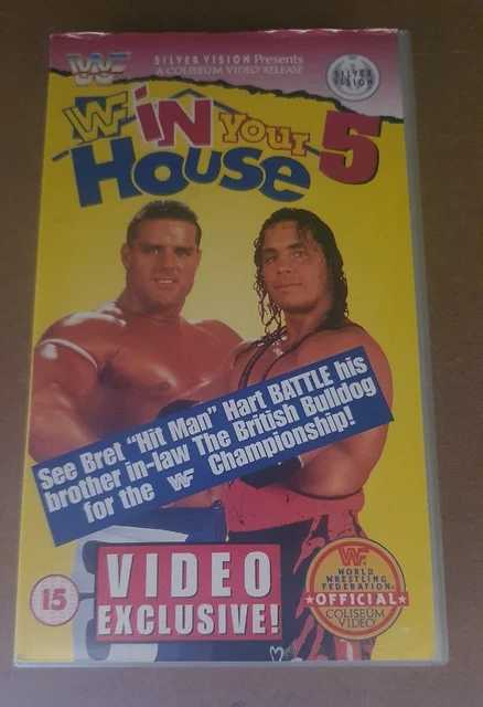 WWF IN YOUR House 5 VHS Video Tape PAL 1996 Wrestling WWE WCW ECW TNA ...