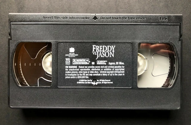 FREDDY VS JASON - VHS Cassette - Friday the 13th Nightmare on Elm ...