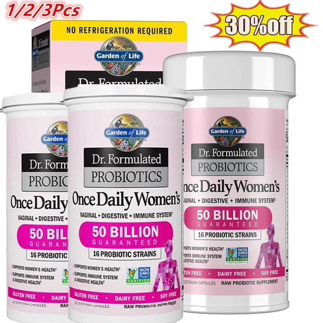 DR.FORMULATE WOMEN'S PROBIOTIC 50 Billion CFU Gut Health Garden of Life ...