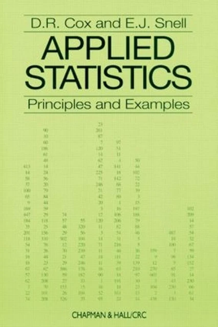 APPLIED STATISTICS - Principles and Examples by D.R. Cox (English) Paperback Boo £116.99 ...