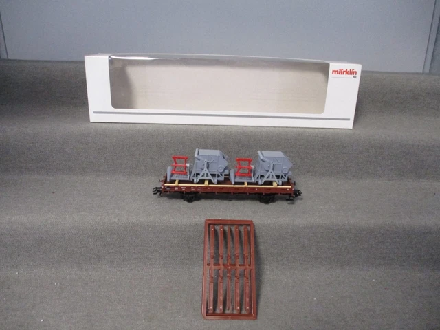 MÄRKLIN H0 45096 Güterwagen Rungenwagen mit Ladung in OVP EUR 29,90 - PicClick DE