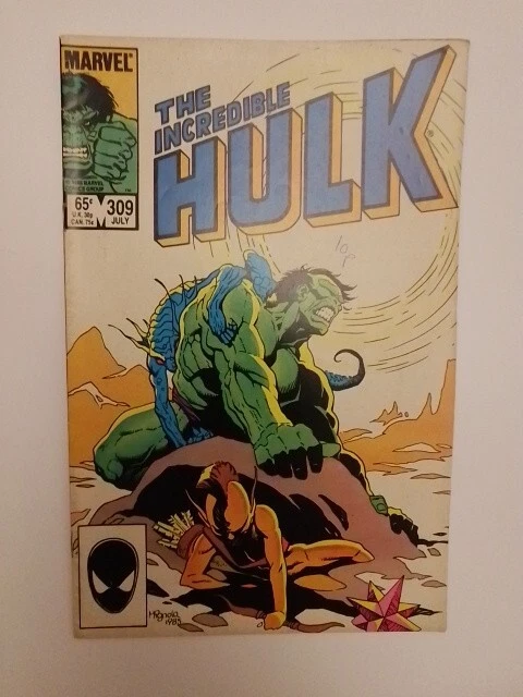 THE INCREDIBLE HULK Marvel Comic July 1985 Vol 1 No 309 EUR 8,88 ...