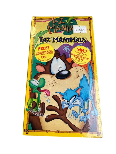 TAZ MANIA TAZ-MANIMALS VHS VCR Video Tape Movie Cartoon NEW £10.35 ...