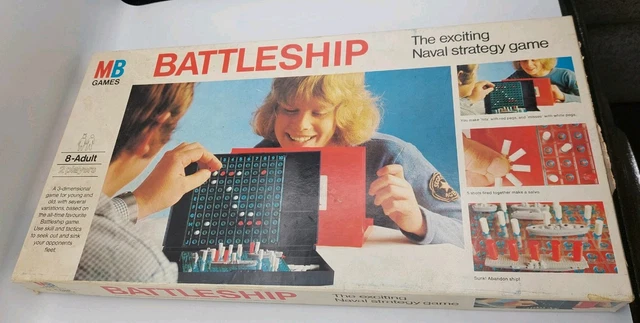 VINTAGE MB GAMES Battleship Naval Strategy Game 1975 Retro Board Game ...