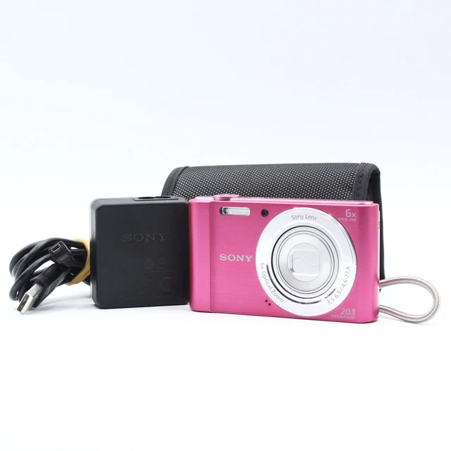 SONY CYBERSHOT DSC-W810 20,1MP Y2K Digital Camera Pink N°5992428 ...