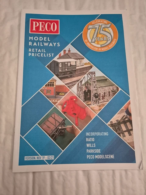 PECO MODEL RAILWAYS Catalogue 75Th Anniversary Retail Pricelist EUR 12 ...