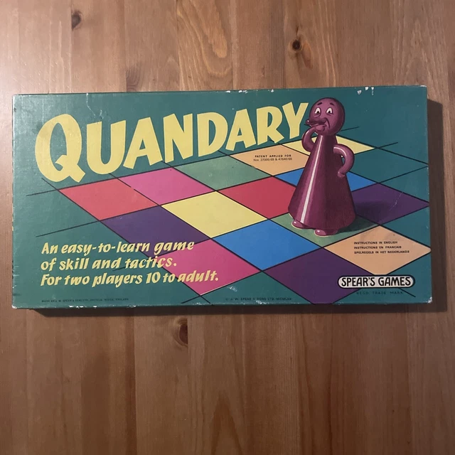 VINTAGE QUANDARY SPEARS games board game Complete 1970’s £6.00 ...