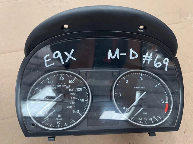BMW E9X 3 Series Instrument Cluster/Dash Clocks/Dials Speedo 9242347 | M-D #69 £14.00 - PicClick UK