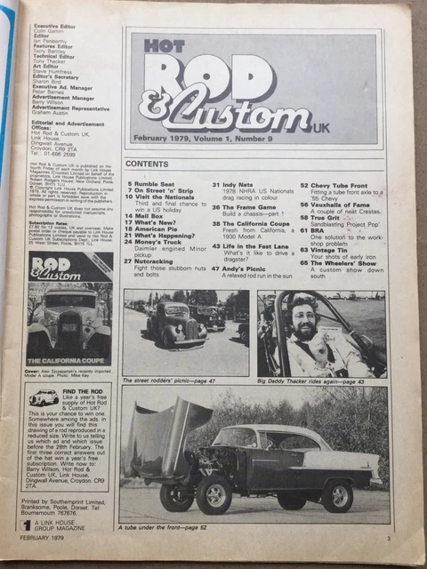 HOT ROD & Custom Magazine - February 1979 - California Coupé, Chevy ...