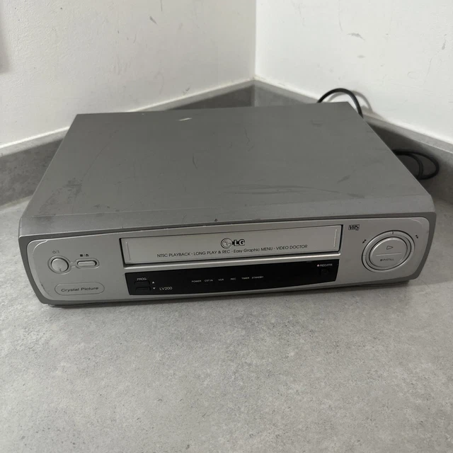 LG LV200 VHS Video Cassette Recorder/player VCR Fully Working No Remote ...