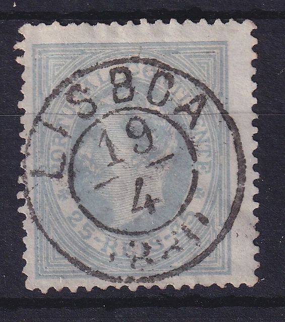 PORTUGAL 1880 KÖNIG Luis I. 25 Reis Mi.-Nr. 50 C gestempelt £12.83 ...