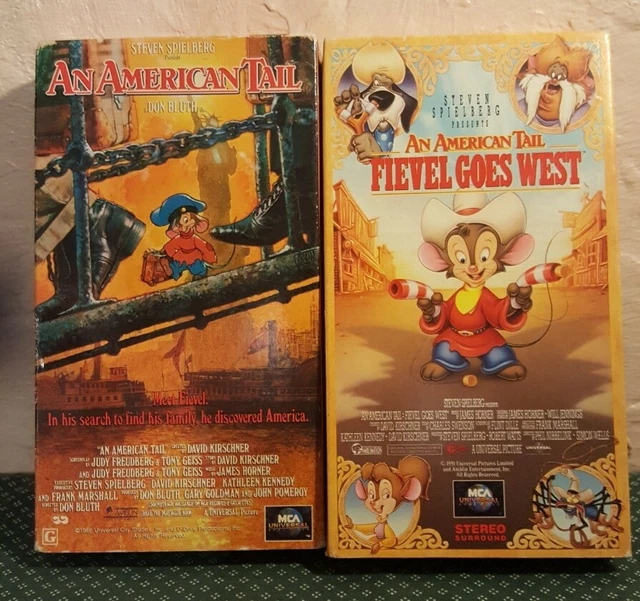 AN AMERICAN TAIL and An American Tail Feivel Goes West VHS Cartoon ...