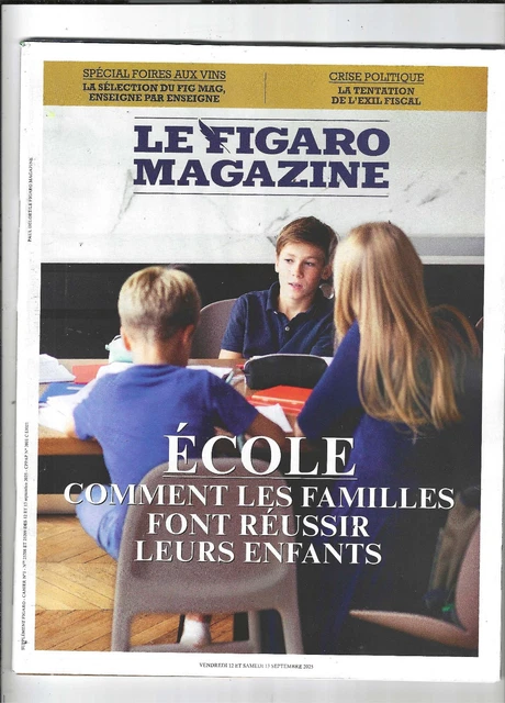 LE FIGARO MAGAZINE-12 Septembre 2025-ECOLE/Pierre RICHARD/Ile de BATZ ...