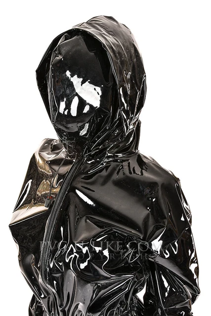 PVC PLASTIC VINYL Catsuit PVC Fetish Plastic Overalls One piece PVC ...