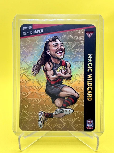 2024 AFL TEAMCOACH GOLD Magic Wildcard - Sam Draper -Bombers MW-05 ...