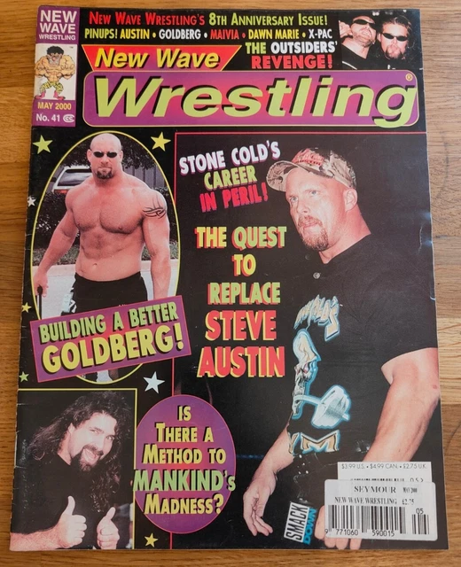 MAGAZINE - WWE WWF New Wave Wrestling May 2000 #41 Goldberg Austin ...