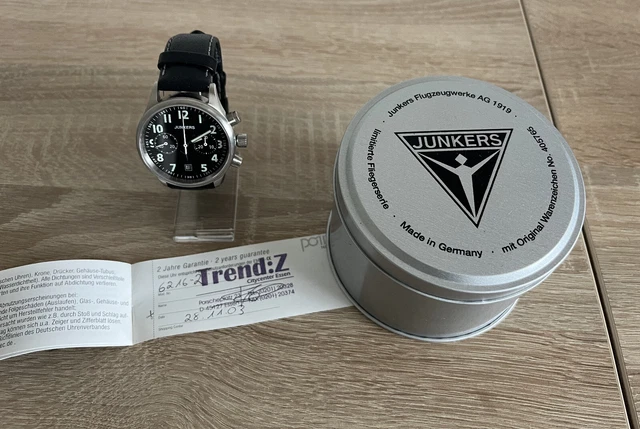 JUNKERS JU 52 Herren Chronograph 6216-2 Fliegeruhr EUR 213,00 - PicClick DE