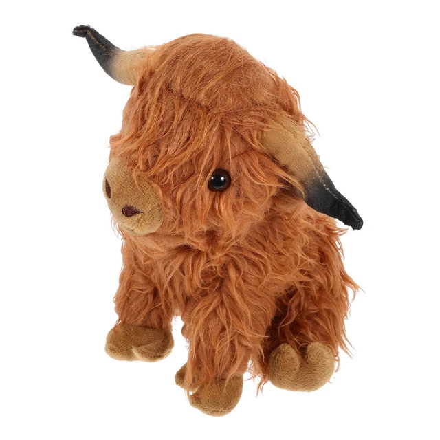 HIGHLAND COW PLUSH Toy Realistic Cow Stuffed Animal Doll Toy Highland ...