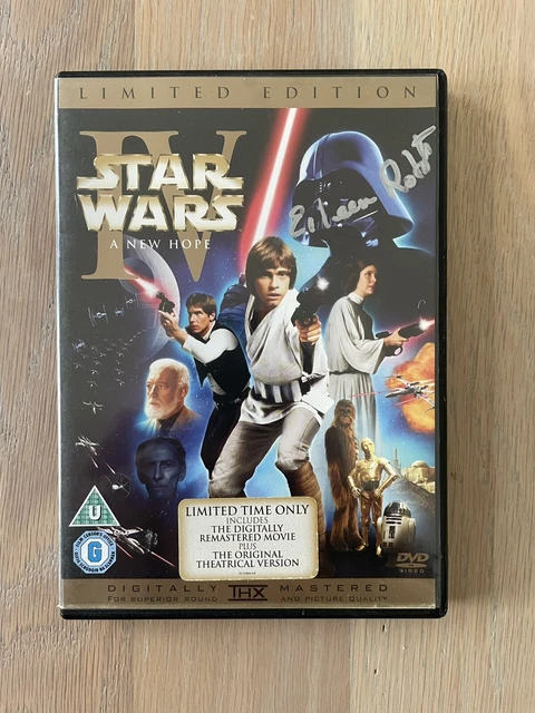 SIGNED STAR WARS Episode IV: A New Hope DVD Limited Edition 2 Disc DVD ...