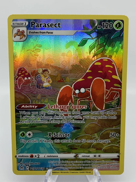 POKEMON TCG LOST ORIGIN Trainer Gallery Parasect Full Art Holo Rare ...