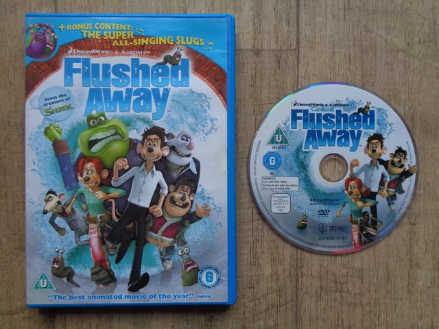 FLUSHED AWAY DVD Great Animated Film Movie By Dreamworks In Good ...