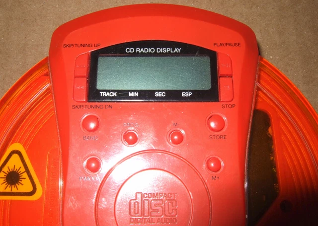 RARE ASCENT ACD02-RD AM/FM Stereo Radio CD Player -TESTED- ESP+ ...