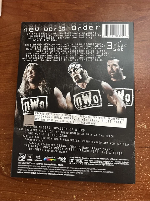 WWE WRESTLING NWO New World Order The Revolution (DVD, 2012, 3 Disc Set ...