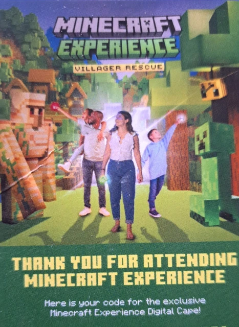 MINECRAFT EXPERIENCE 2025 London Cape. Digital Code And Card £26.71 ...