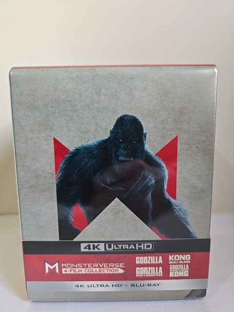 GODZILLA / KONG Monsterverse 4K Uhd Blu-Ray 4-Film Collection Steelbook ...