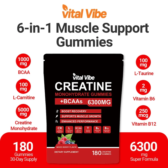CREATINE GUMMIES FOR Men&Women:Workout Support for Muscle& Performance ...