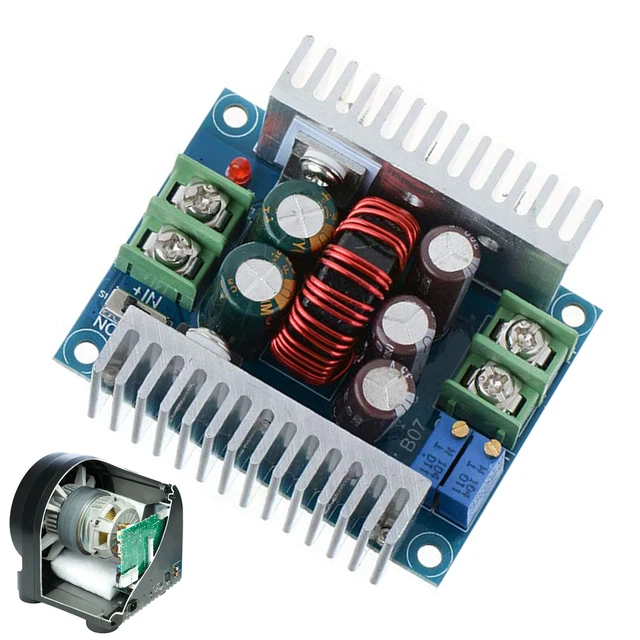 20A 300W CC CV Step down Module Adjustable DC 6-40V to 1.2-36V Voltage ...