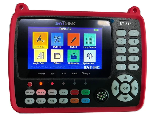 SATLINK ST-5150 SATELLITE Finder Meter DVB-S/S2/T/T2/C Combo MPEG-4 H ...