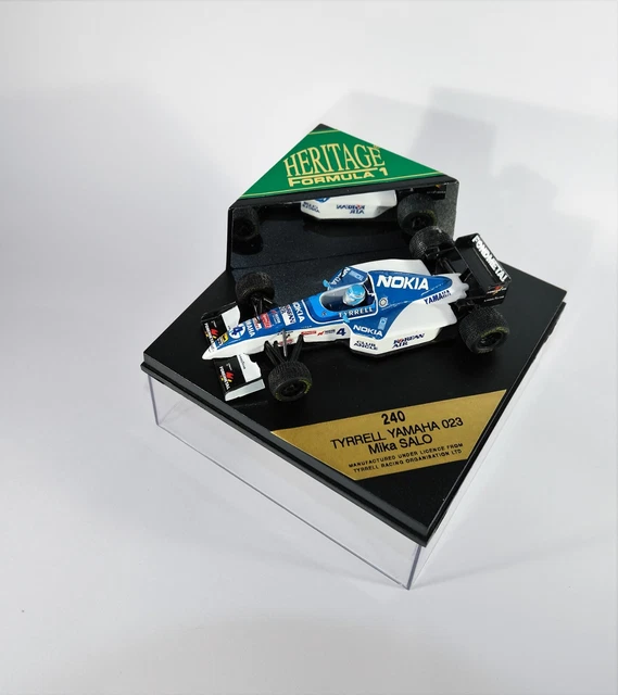 HERITAGE FORMULA 1 240 Tyrrell Yamaha 023 Mika Salo 1:43 Scale Model ...