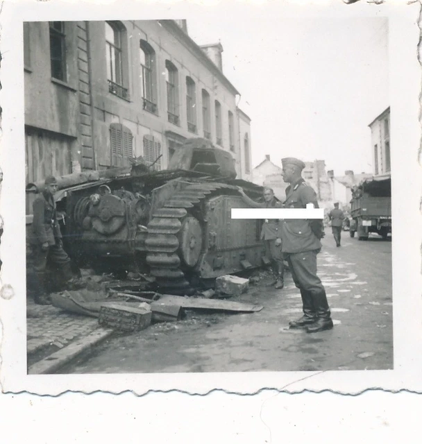 FRANKREICH FRANZÖSISCHER PANZER Tank Char B abgeschossen 1940 EUR 10,99 ...