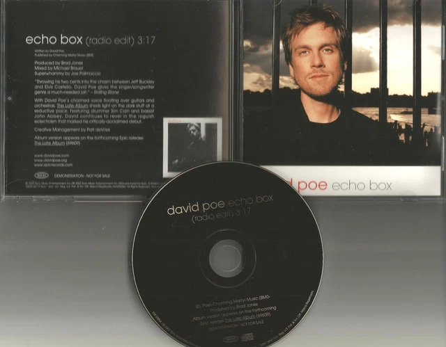DAVID POE ECHO Box avec RARE ÉDITION RADIO PROMO DJ CD single 2002 USA COMME NEUF EUR 27,98 ...