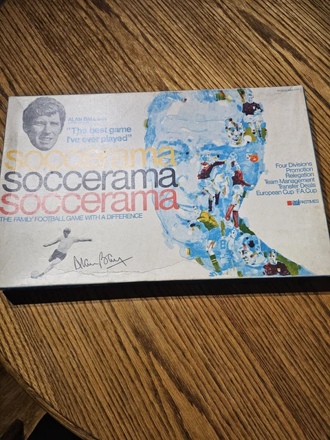SOCCERAMA BOARD GAME Football Manager Alan Ball Vintage 1969 missing 2 ...
