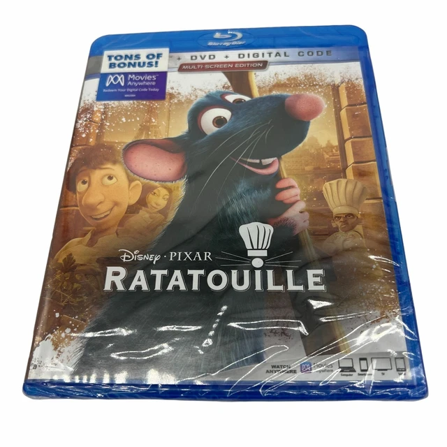 DISNEY PIXAR RATATOUILLE Multi Screen Edition Blu Ray DVD+ Digital Code ...