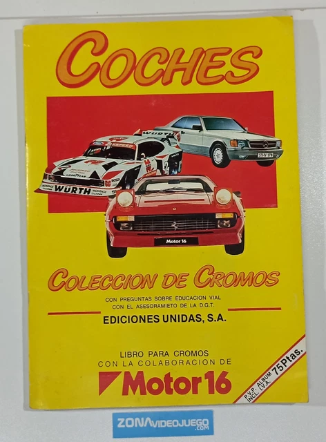 ÁLBUM DE CROMOS Coches Colección de Cromos Motor 16. Ediciones Unidas. EUR 29,95 - PicClick FR